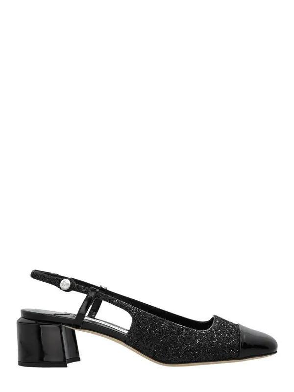 JIMMY CHOO Elisa Heeled Slingback Pumps - Black