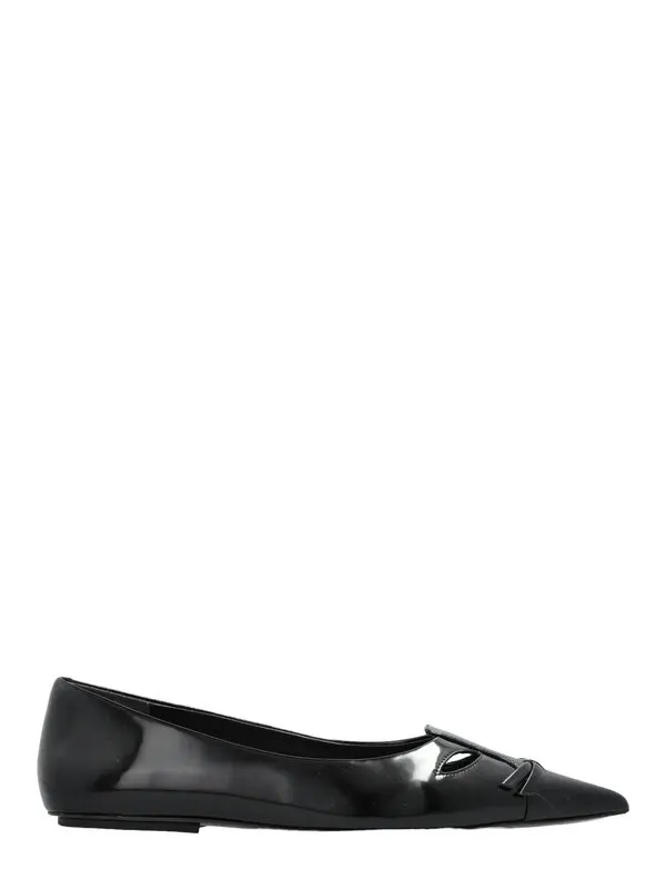 Marc Jacobs Leather Ballerinas - Black