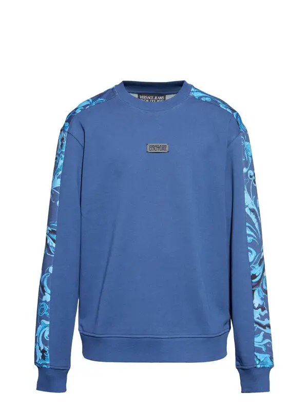 Versace Barocco Print Sweatshirt - Blue