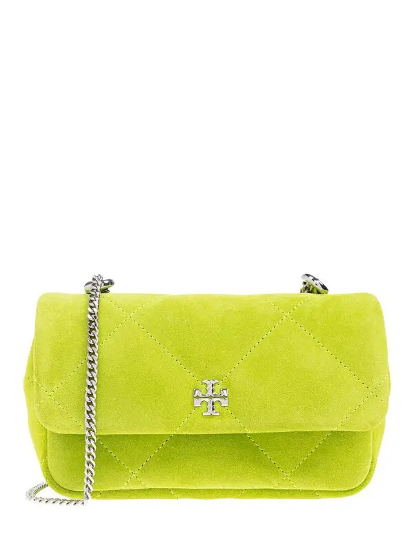 Tory Burch Kira Diamond Quilt Mini Shoulder Bag - Neon