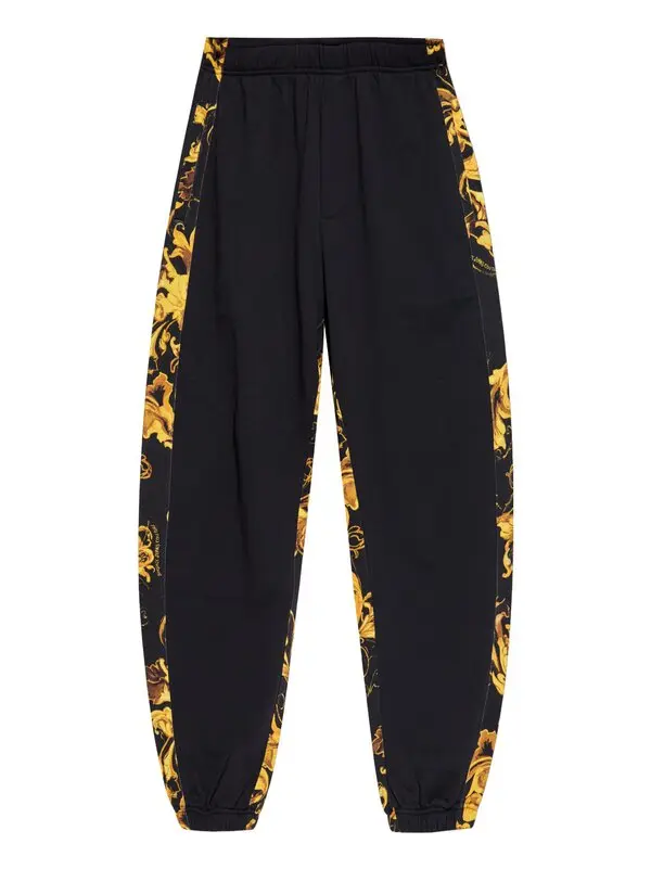 Versace Sweatpants With "barocco" Print - Black