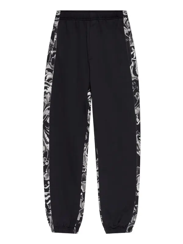Versace Sweatpants With "barocco" Print - Black
