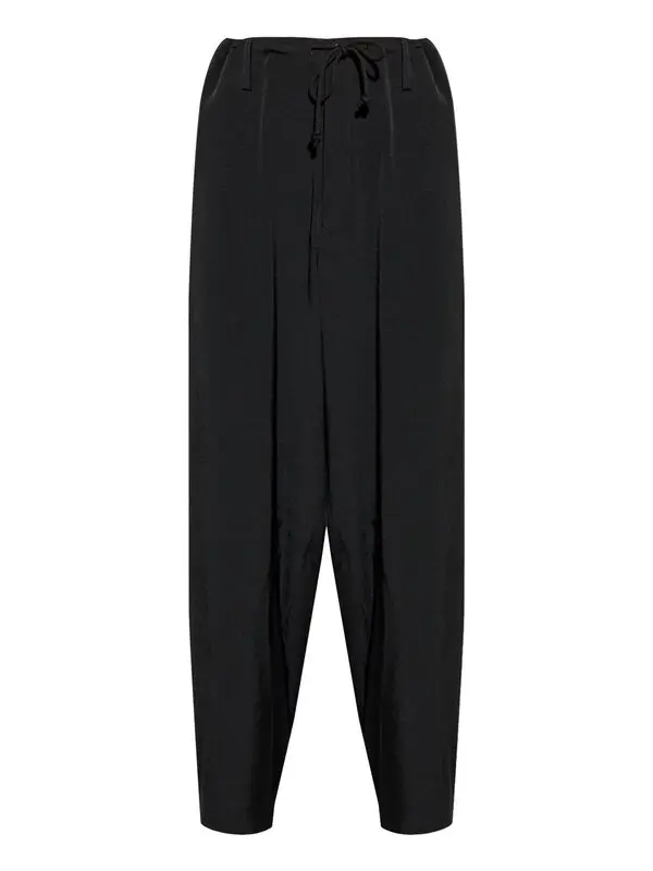Yohji Yamamoto Drop-crotch Trousers - Black