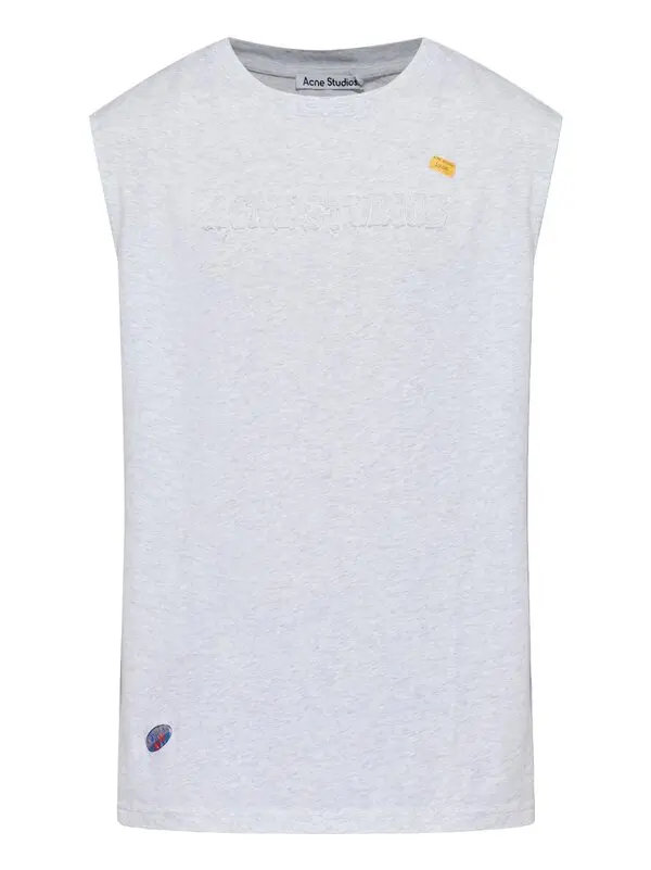 Acne Studios T-shirt With A Logo - Grey