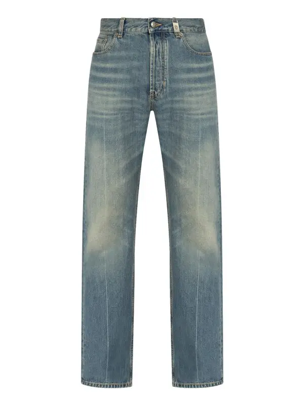 Alexander McQueen Jeans With Logo - Blue