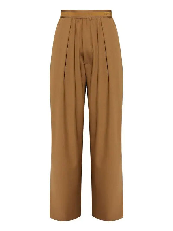 Acne Studios Logo Pants - Brown