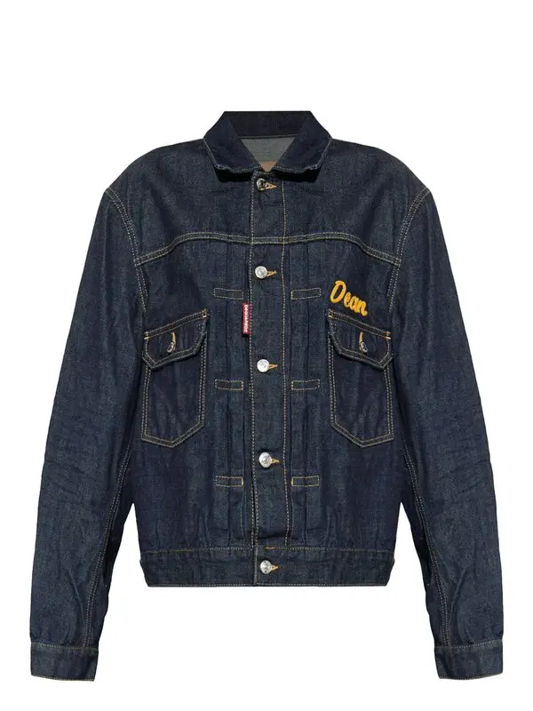 Dsquared2 Denim Trucker Jacket - Navy Blue