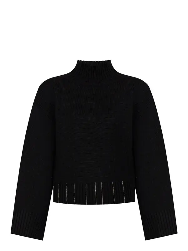 Fabiana Filippi Wool Turtleneck - Black