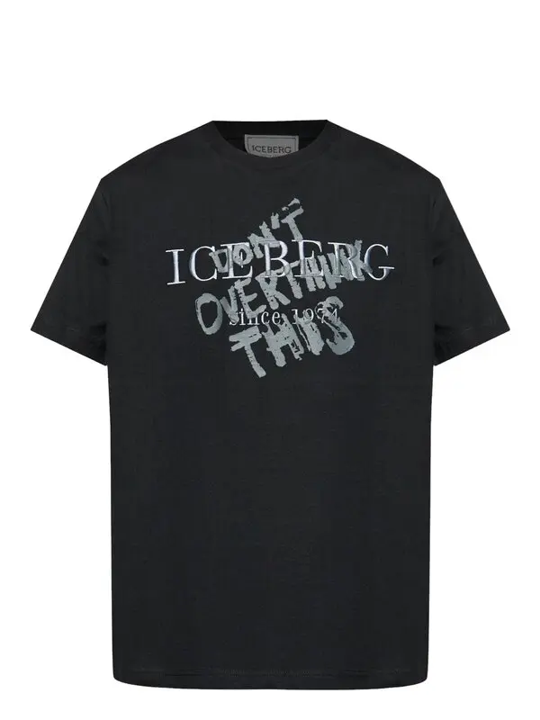 Iceberg T-shirt With Logo - Black