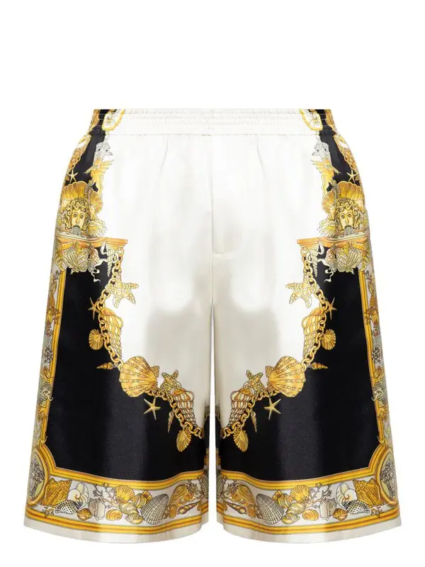 Versace Silk Shorts - Multicolour