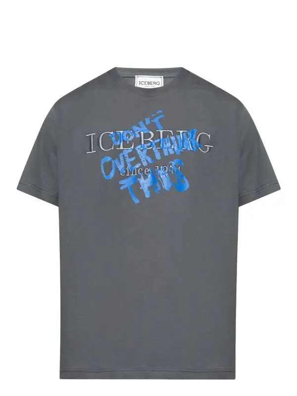 Iceberg T-shirt With Logo - Grey
