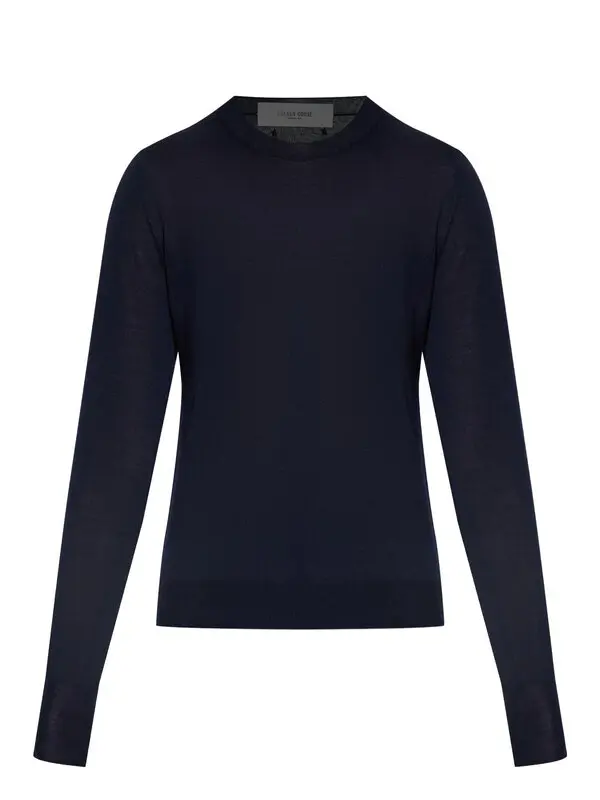 GOLDEN GOOSE Fine Wool Sweater - Navy Blue