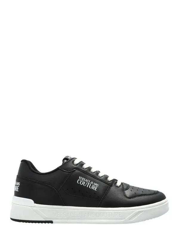 Versace Printed Logo Sports Shoes - Black