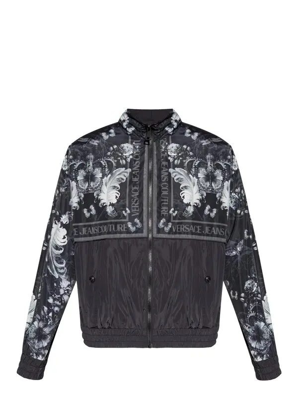 Versace Printed Light Jacket - Black