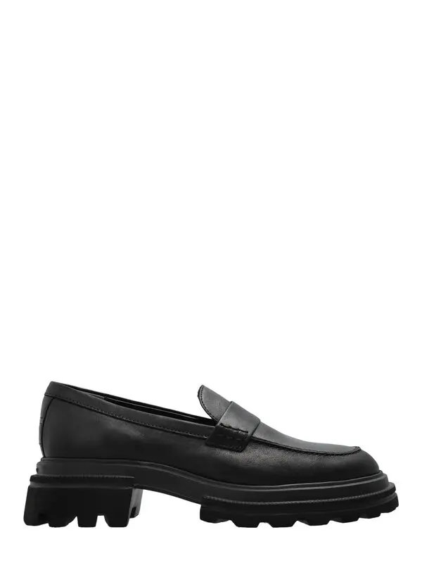Hogan Leather Loafers - Black