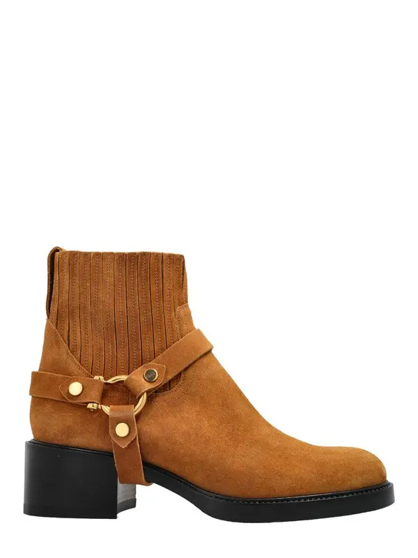 Chloé Dakota Suede Ankle Boots - Brown