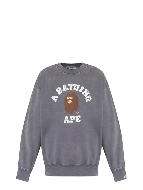 A BATHING APE Sweatshirt With Logo - Grey