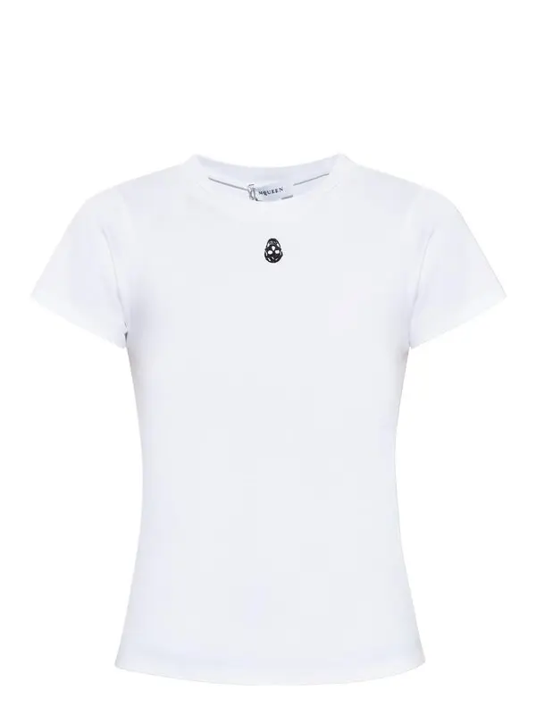 Alexander McQueen Embroidered T-shirt - White