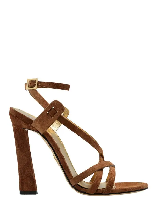 Dsquared2 Suede Heeled Sandals - Brown
