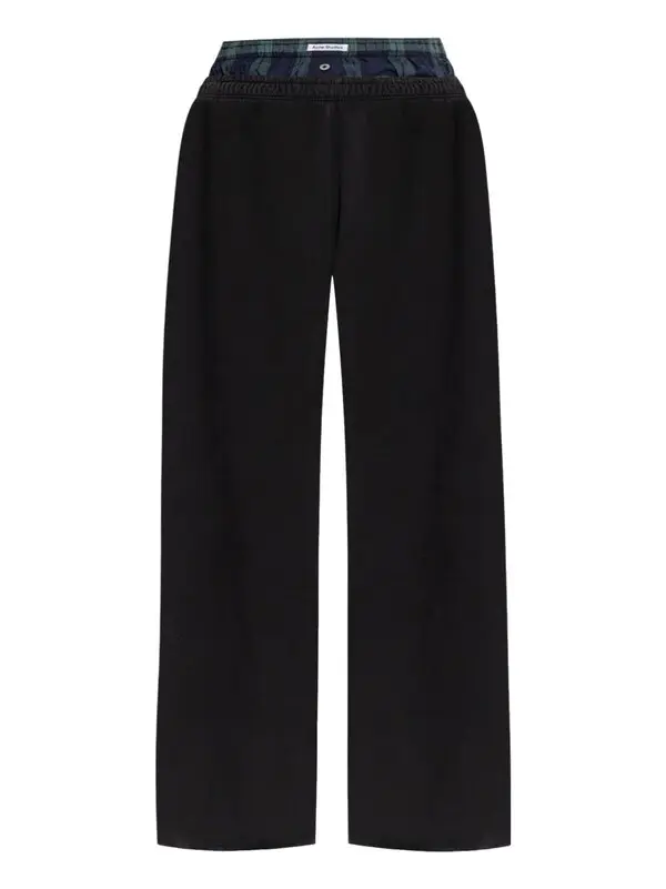 Acne Studios Wide-leg Knit Sweatpants - Black