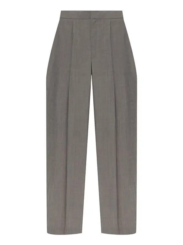 Alexander Wang Wool Pleated Trousers - Grey
