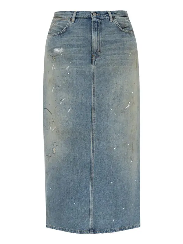 Acne Studios Denim Maxi Skirt - Blue