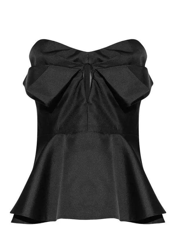 Alexander McQueen Off-shoulder Corset Top - Black