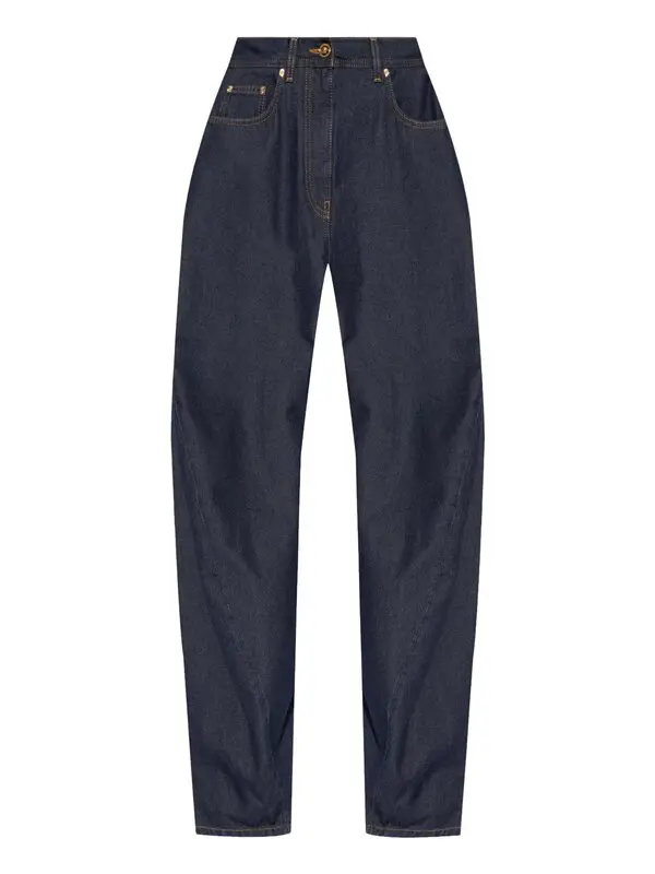 Versace Wide-leg Jeans - Navy Blue