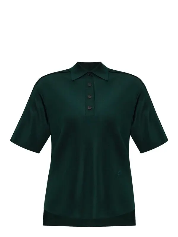 FERRAGAMO Polo With Embroidered Logo - Green