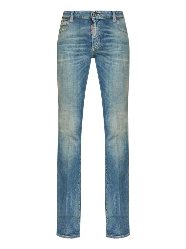 Dsquared2 Medium Waist Flare Jeans - Blue