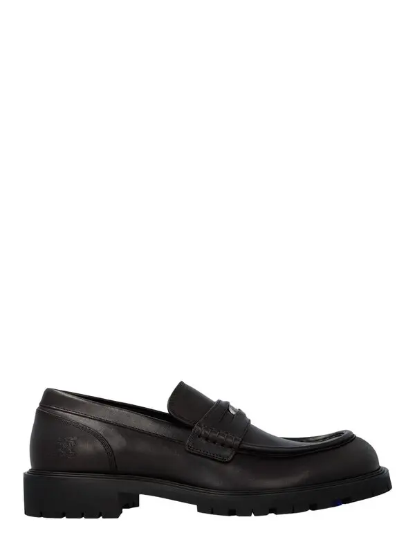 Burberry Leather Loafers - Brown