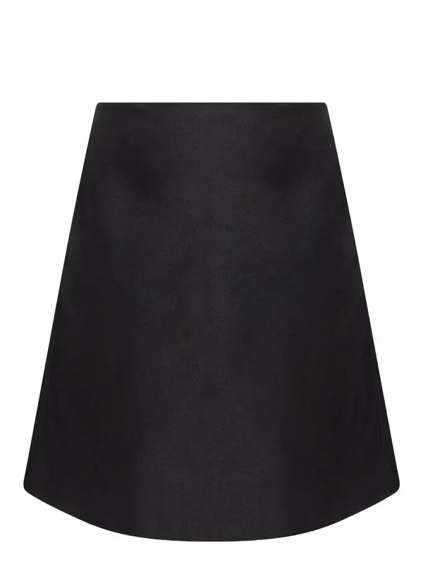Alexander McQueen Asymmetrical Midi Skirt - Black