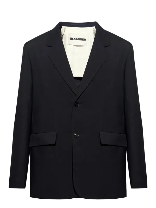 JIL SANDER Blazer With Notch Lapels - Black