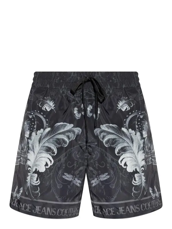 Versace Printed Shorts - Black