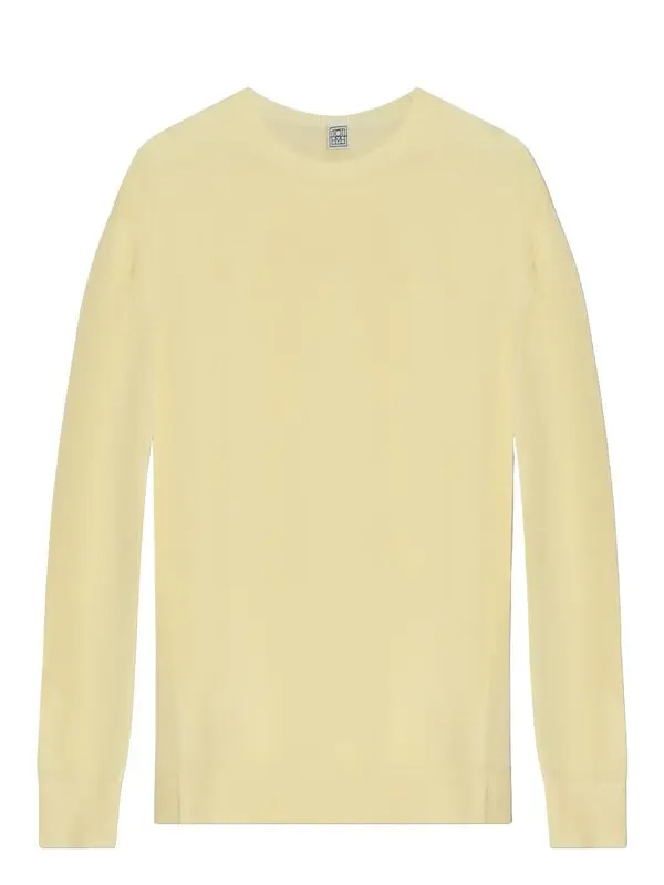 TOTEME Long Lyocell And Cashmere Sweater - Yellow