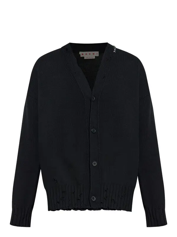 Marni Logo Cardigan - Black