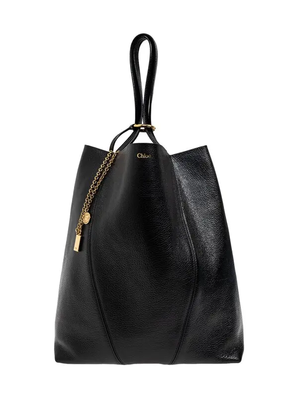 Chloé Spin Medium Shopper Bag - Black