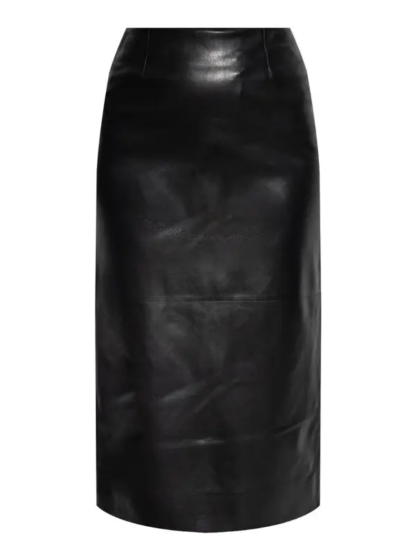 Givenchy Leather Pencil Skirt - Black