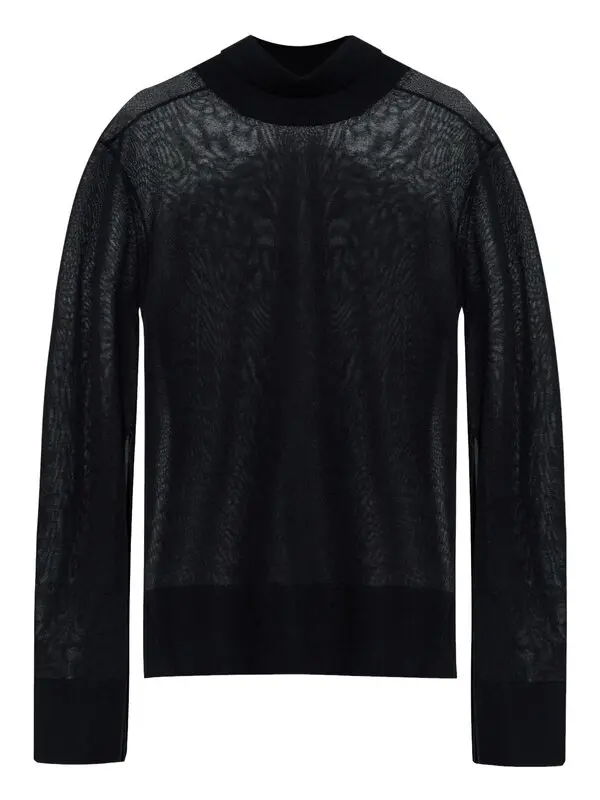 TOTEME Turtleneck With Flared Sleeves - Black