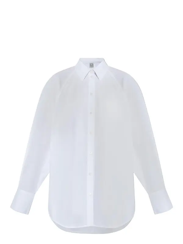 TOTEME Loose-fit Organic Cotton Shirt - White
