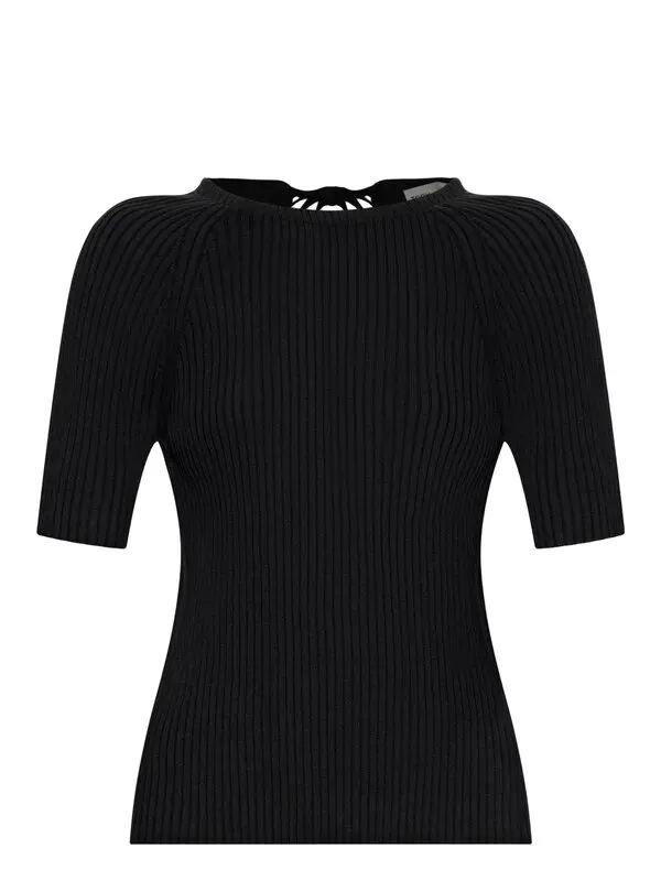 Tory Burch Back-tie Top - Black
