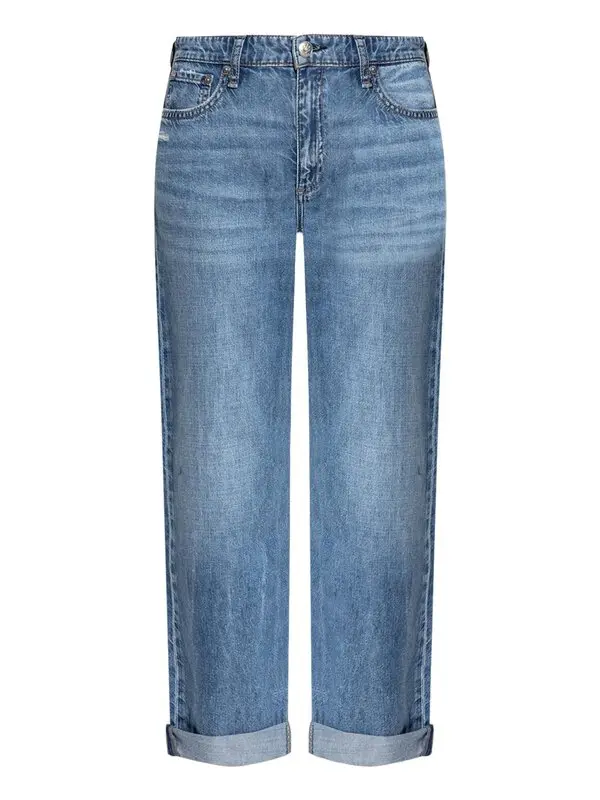 Rag & Bone Vintage-effect Boyfriend Jeans - Blue