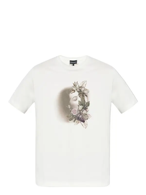 Emporio Armani T-shirt From The `sustainability` Collection - Cream