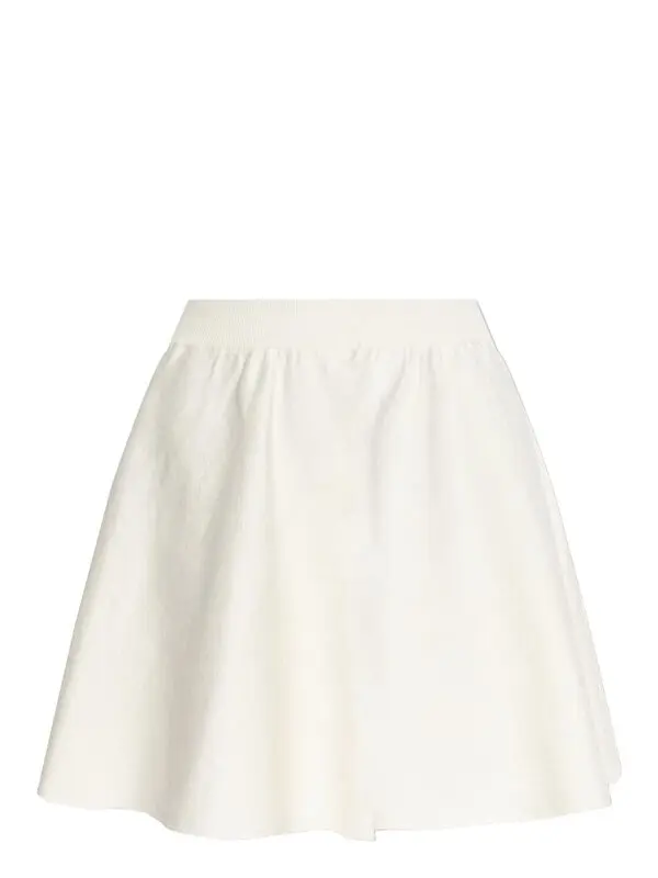 Remain Birger Christensen Cotton And Cashmere Flared Skirt - Cream