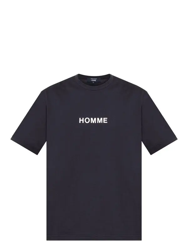 Comme Des Garçons T-shirt With Printed Logo - Black