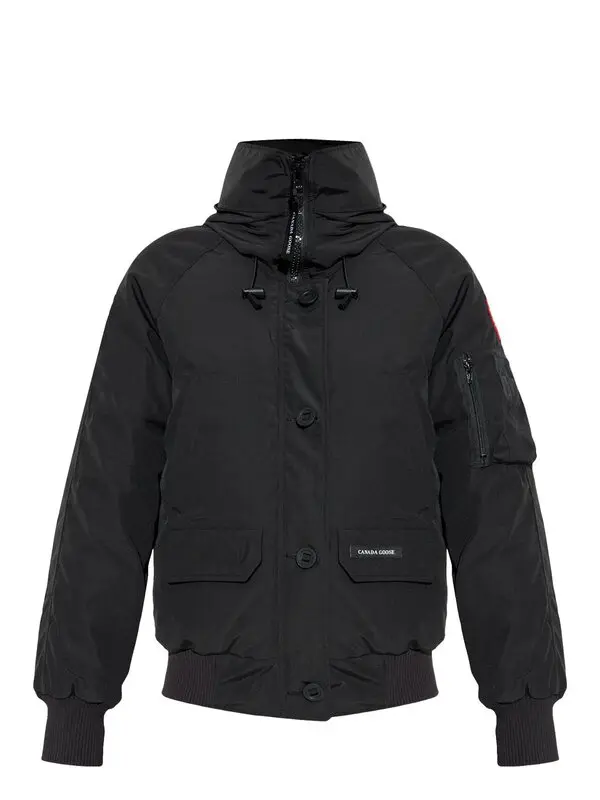 Canada Goose Down Jacket With Hood - Black
