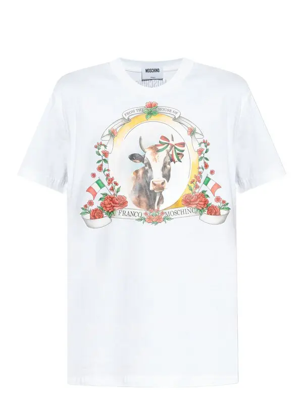 Moschino T-shirt With Print - White