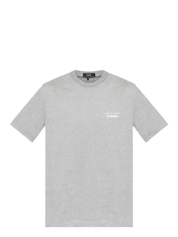 Comme Des Garçons T-shirt With Printed Logo - Grey