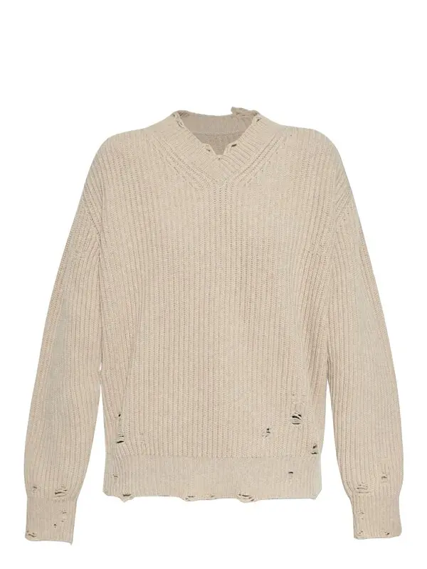 MAISON MARGIELA Wool Sweater - Beige