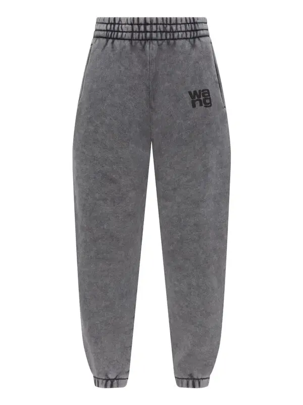 Alexander Wang Printed Logo Sweatpants - Grey